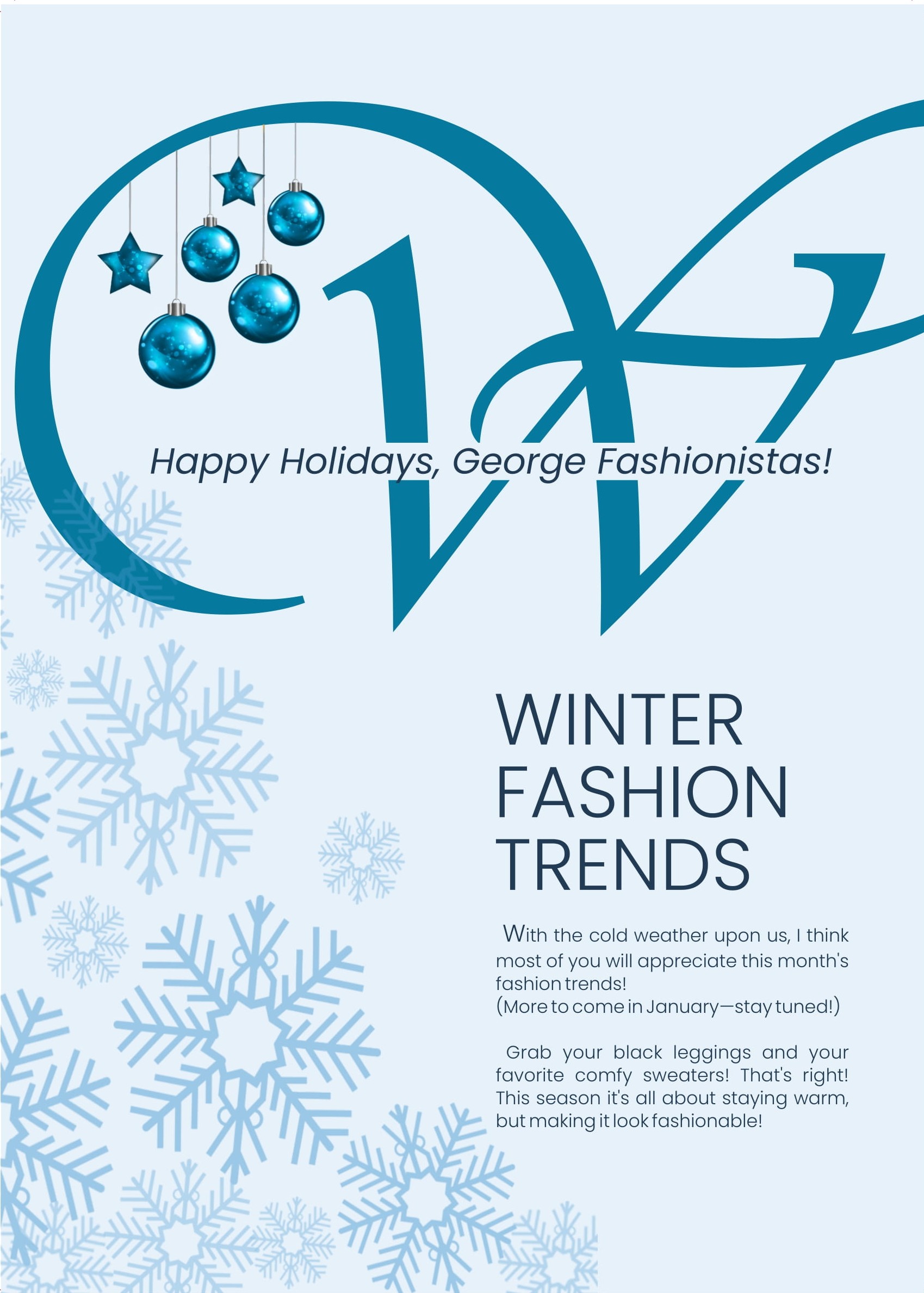 Winter Fashion Trends | George Magazine