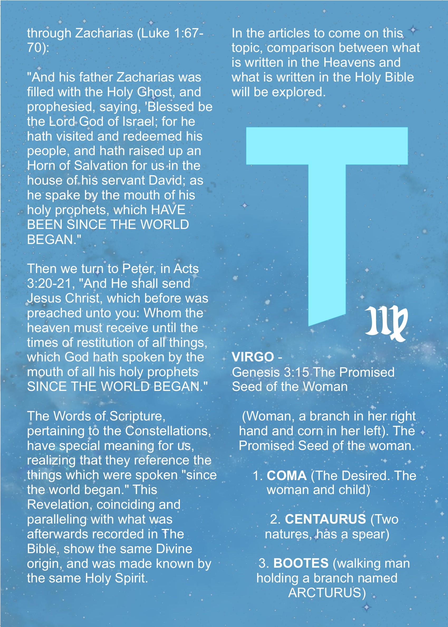 The Eternal Power of God Made Manifest in the Heavens | George Magazine