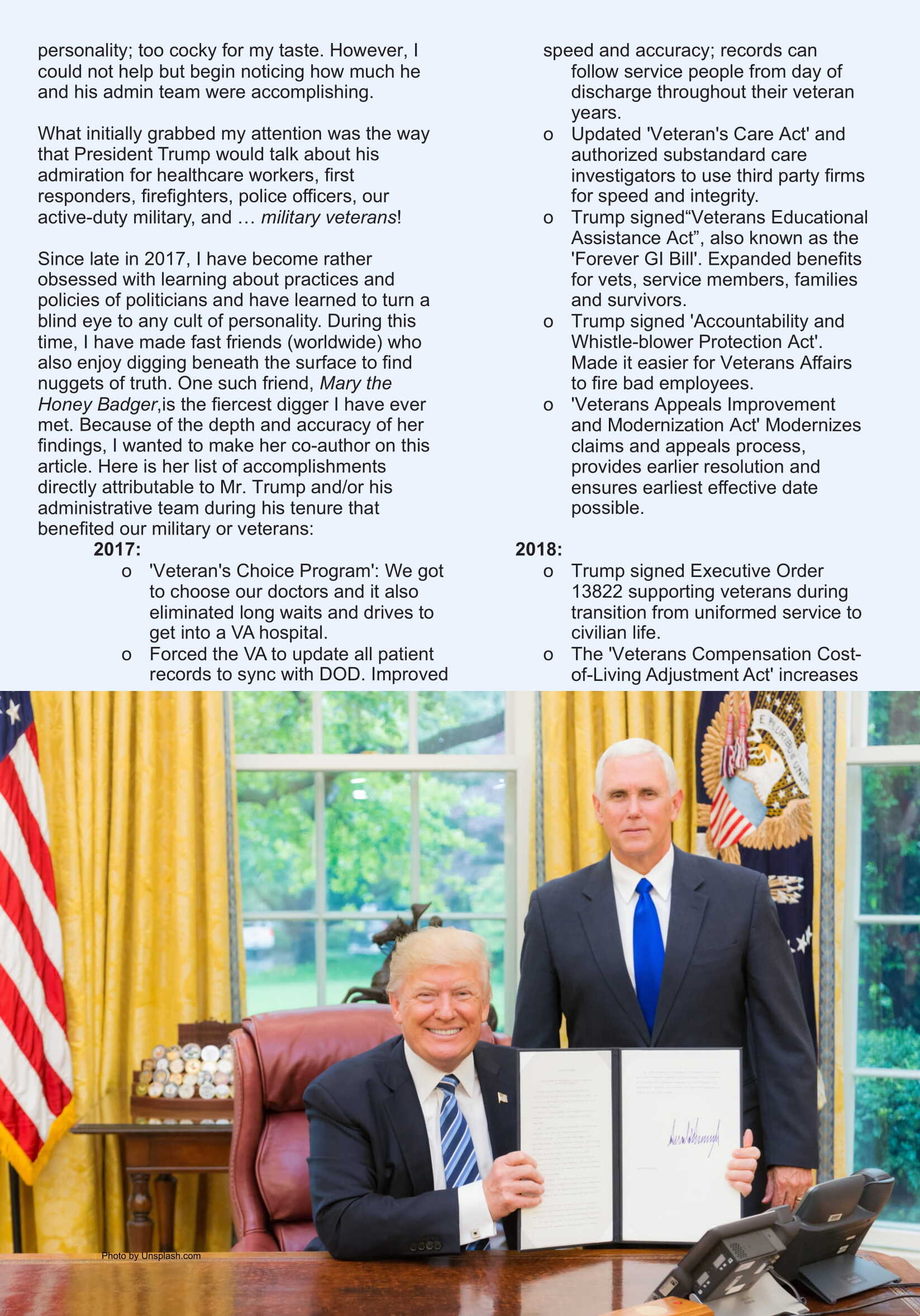 A Veteran’s View of President Trump | George Magazine