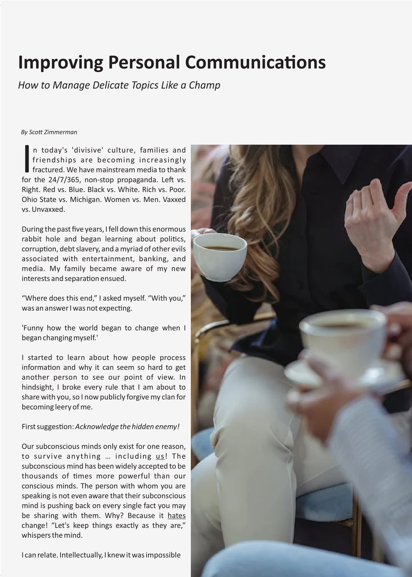 Improving Personal Conversations | George Magazine
