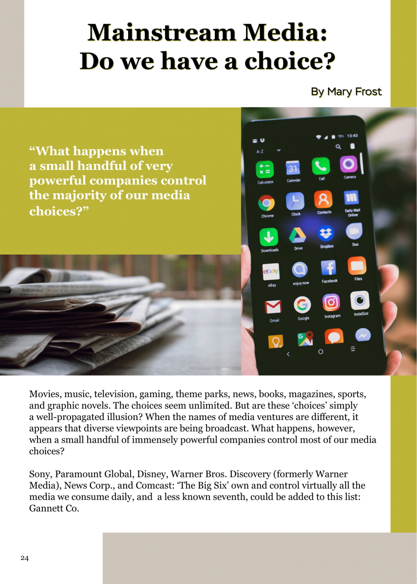 Mainstream Media: Do we have a choice? | George Magazine