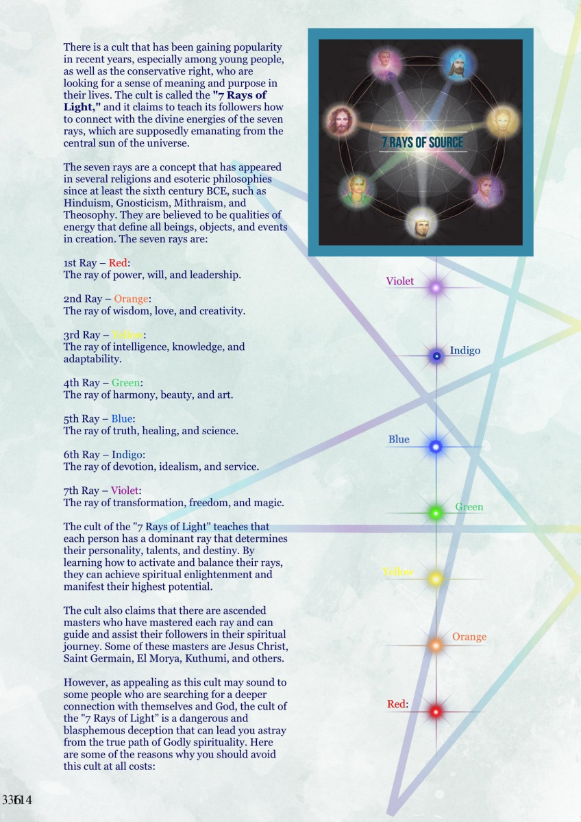 The Cult of the 7 Rays of Light: What & why it is Dangerous