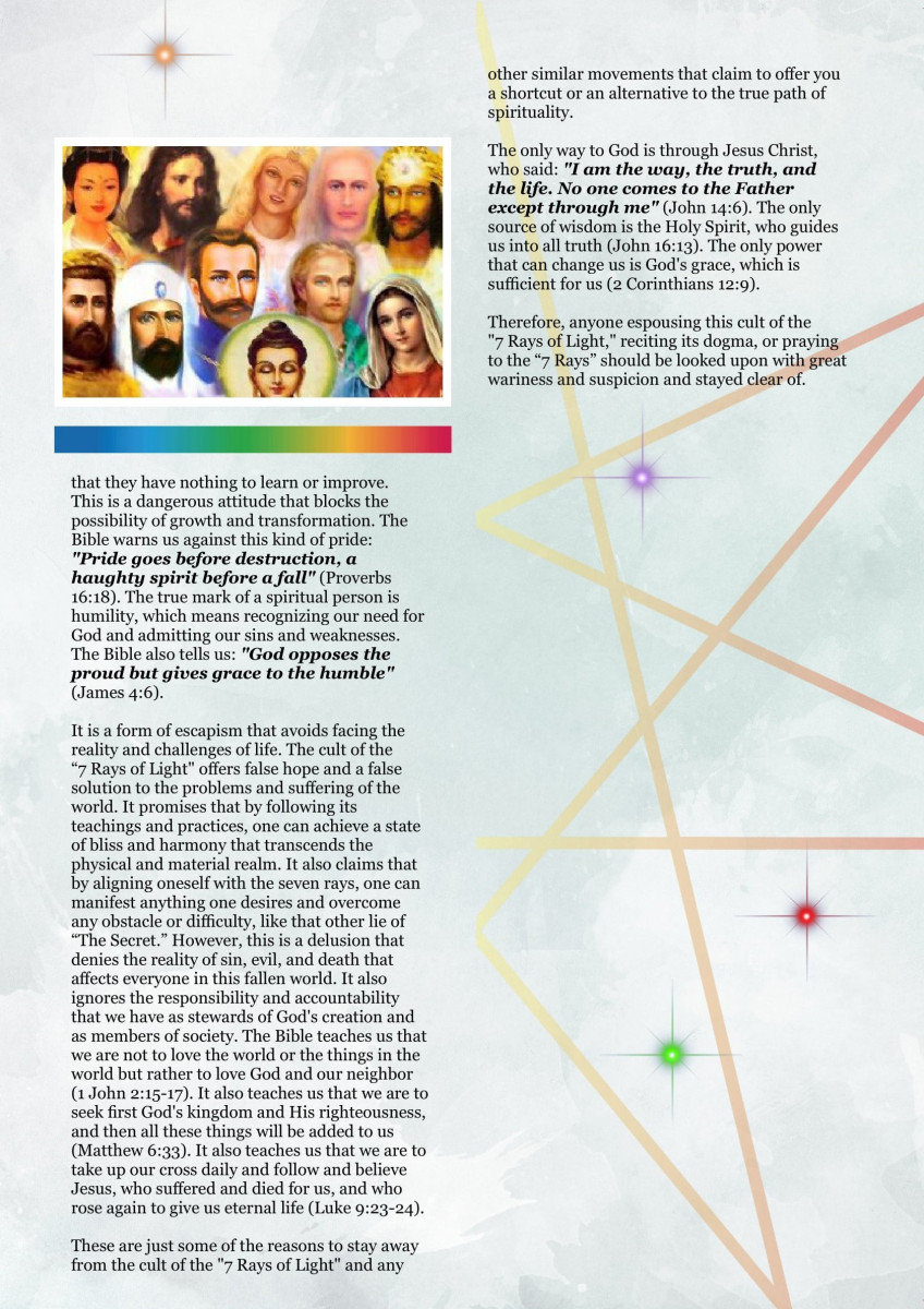 The Cult of the 7 Rays of Light: What & why it is Dangerous