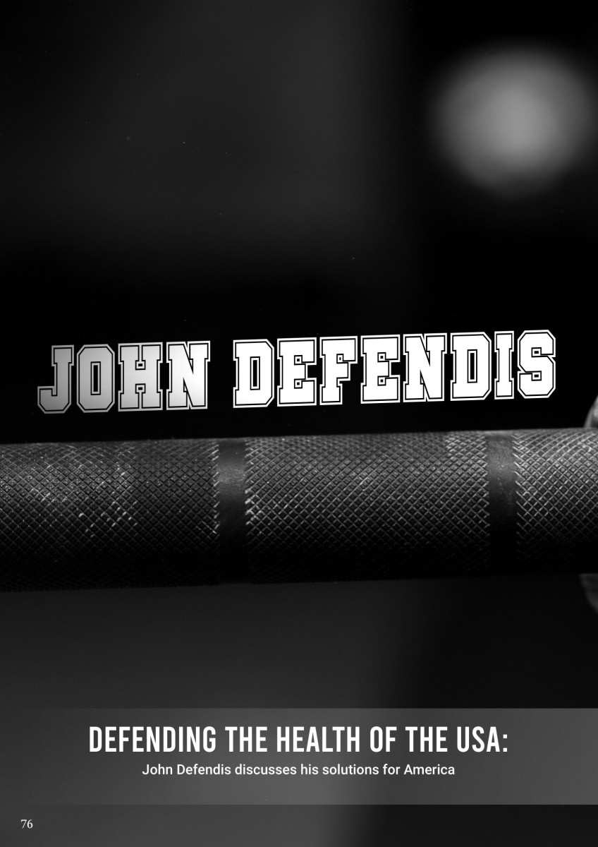 John Defendis: Defending the Health of the USA | George Magazine