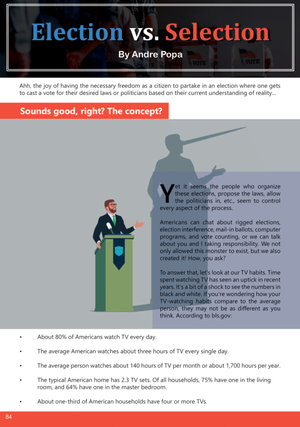 Election vs. Selection | George Magazine