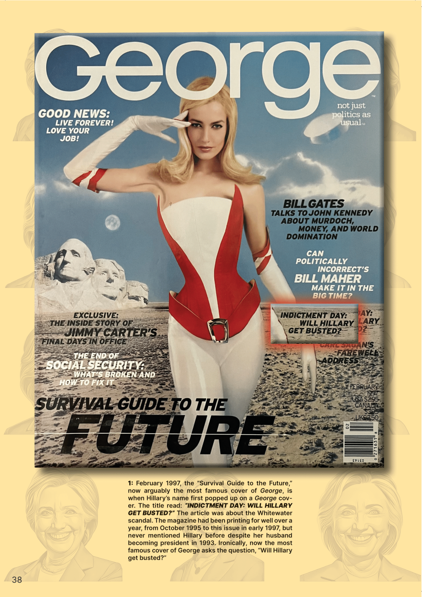 George featured Hillary Clinton six times.