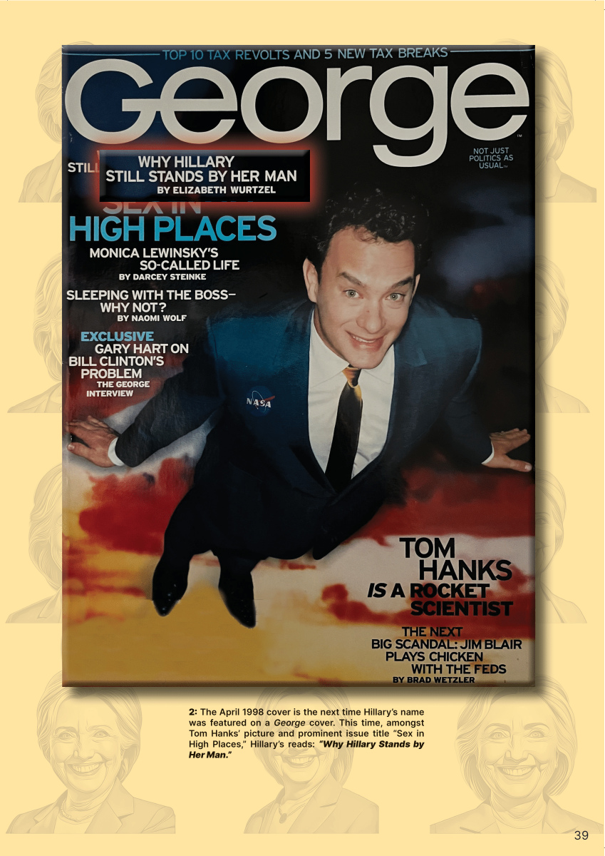 George featured Hillary Clinton six times.