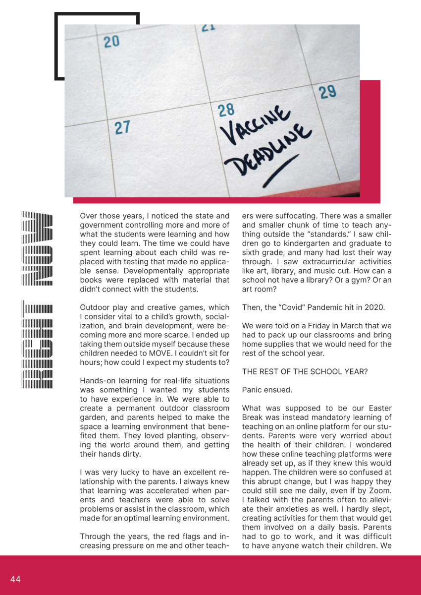 Op-Ed: The Teacher Who Walked Out of The Classroom | George Magazine