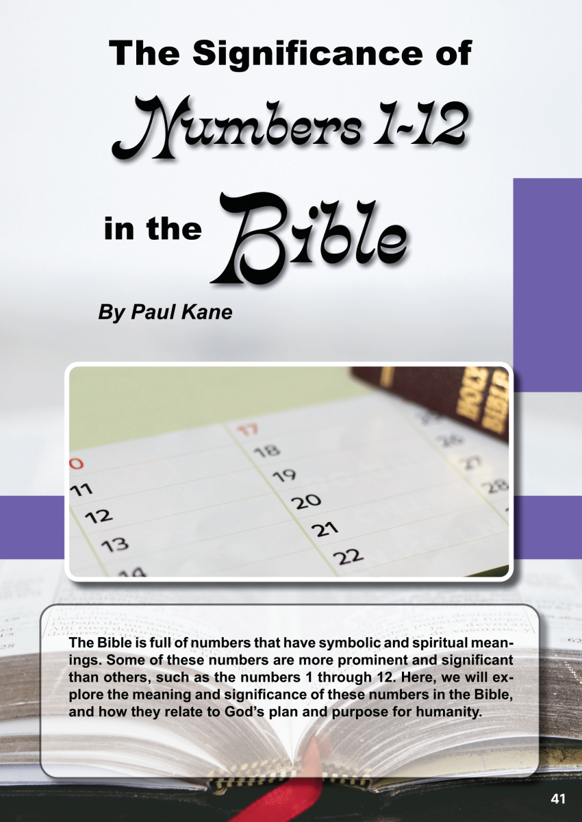 The Significance of Numbers 1 thru 12 in the Bible | George Magazine