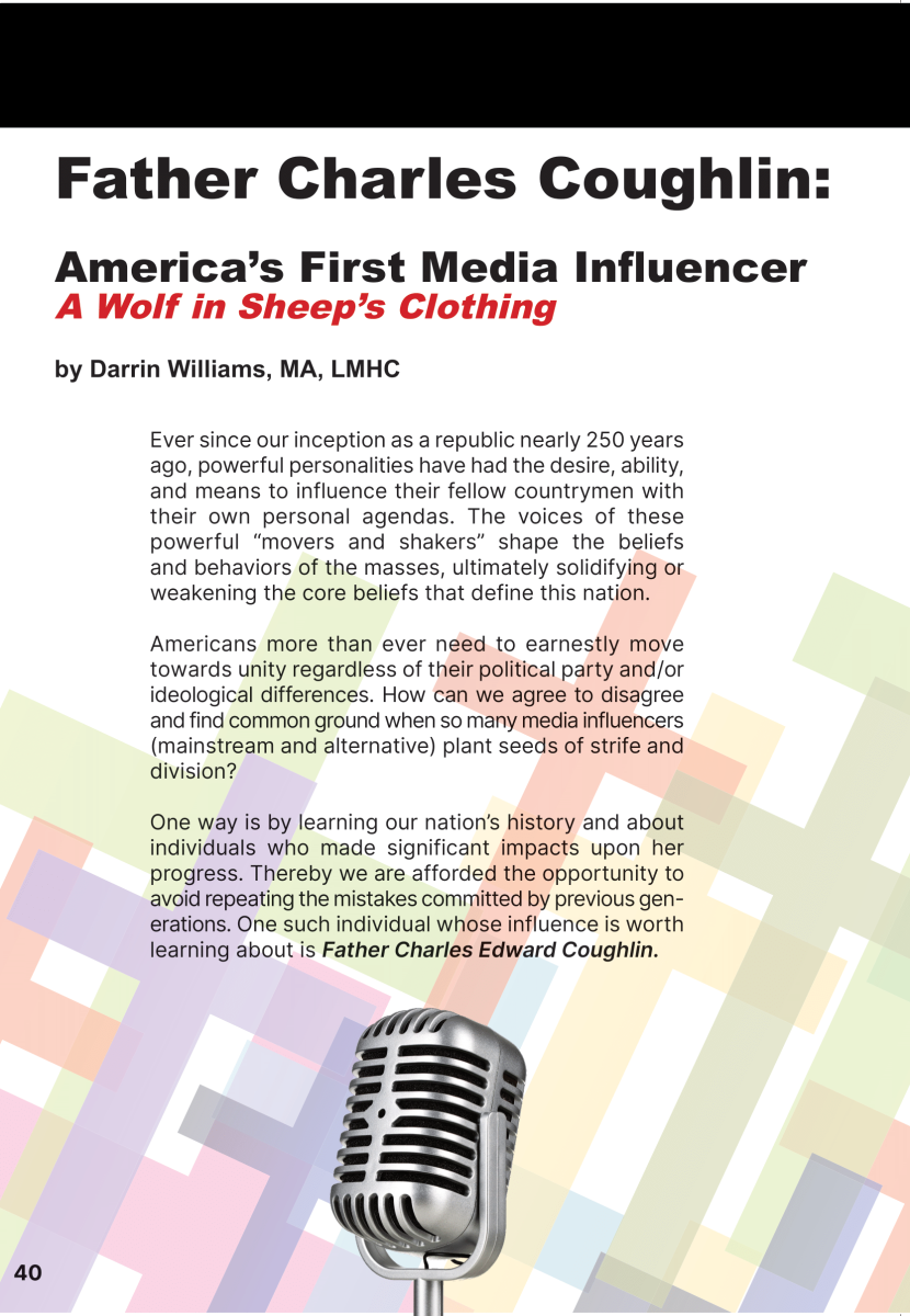 Father Charles Coughlin: America's First Media Influencer - A Wolf in ...