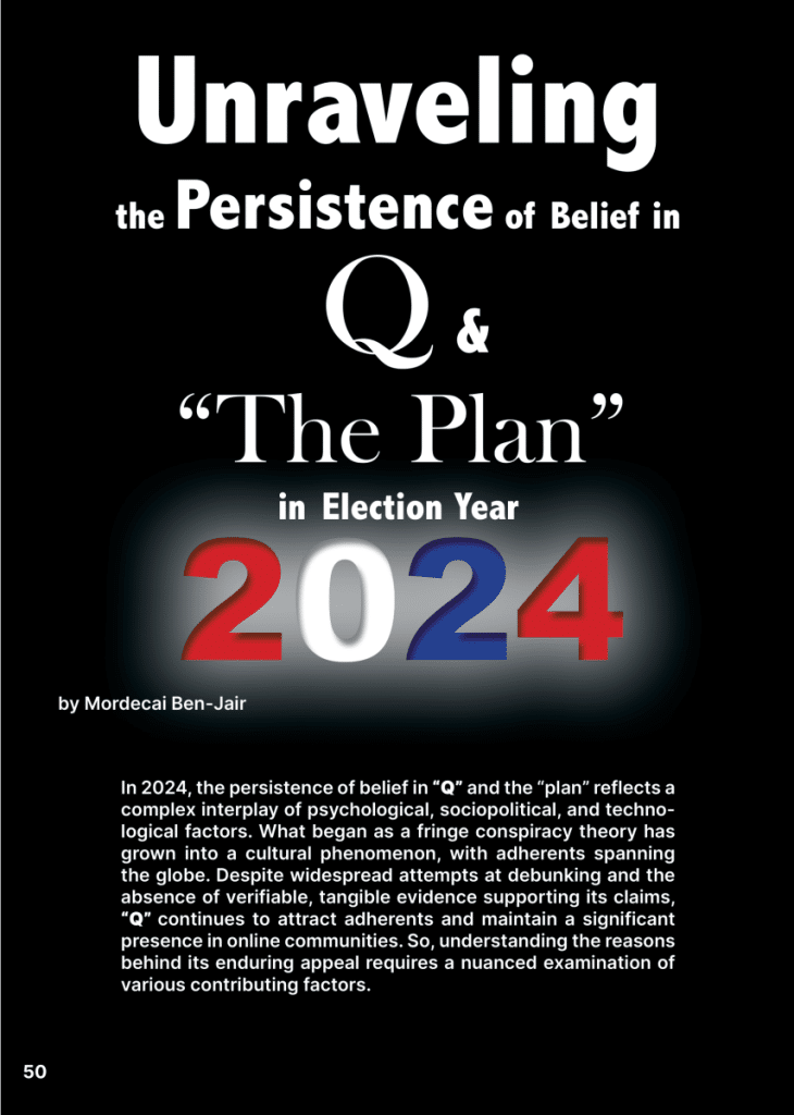 Unraveling the Persistence of Belief in “Q” in Election Year 2024 ...