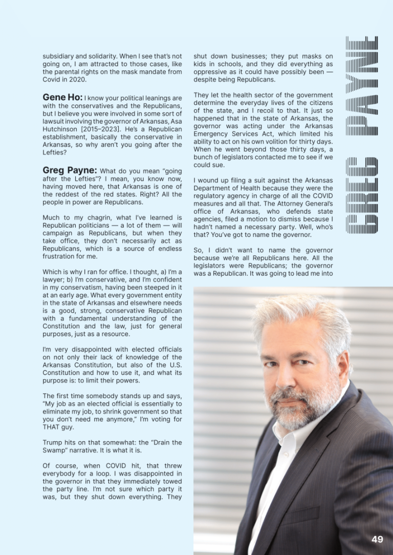 Attorney Greg Payne: Fearless Freedom Fighter – Exclusive Interview ...