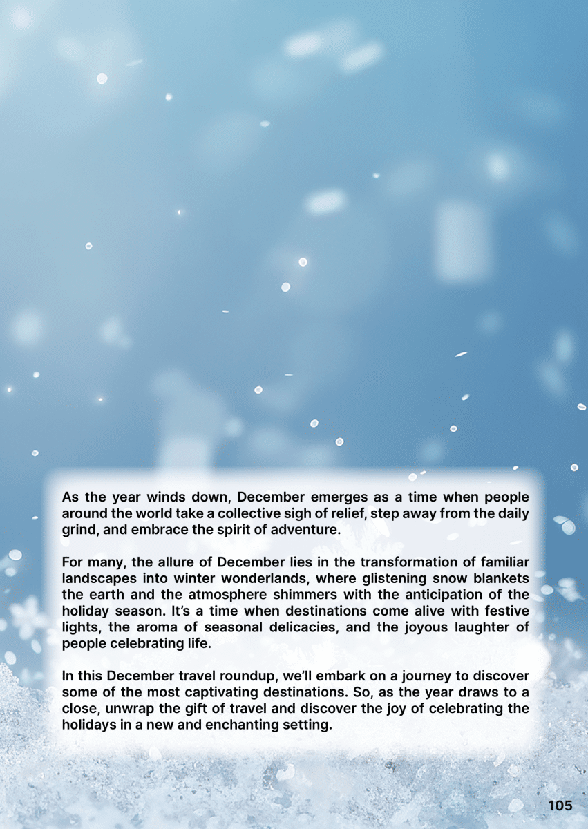 Dreamy December Destinations | George Magazine