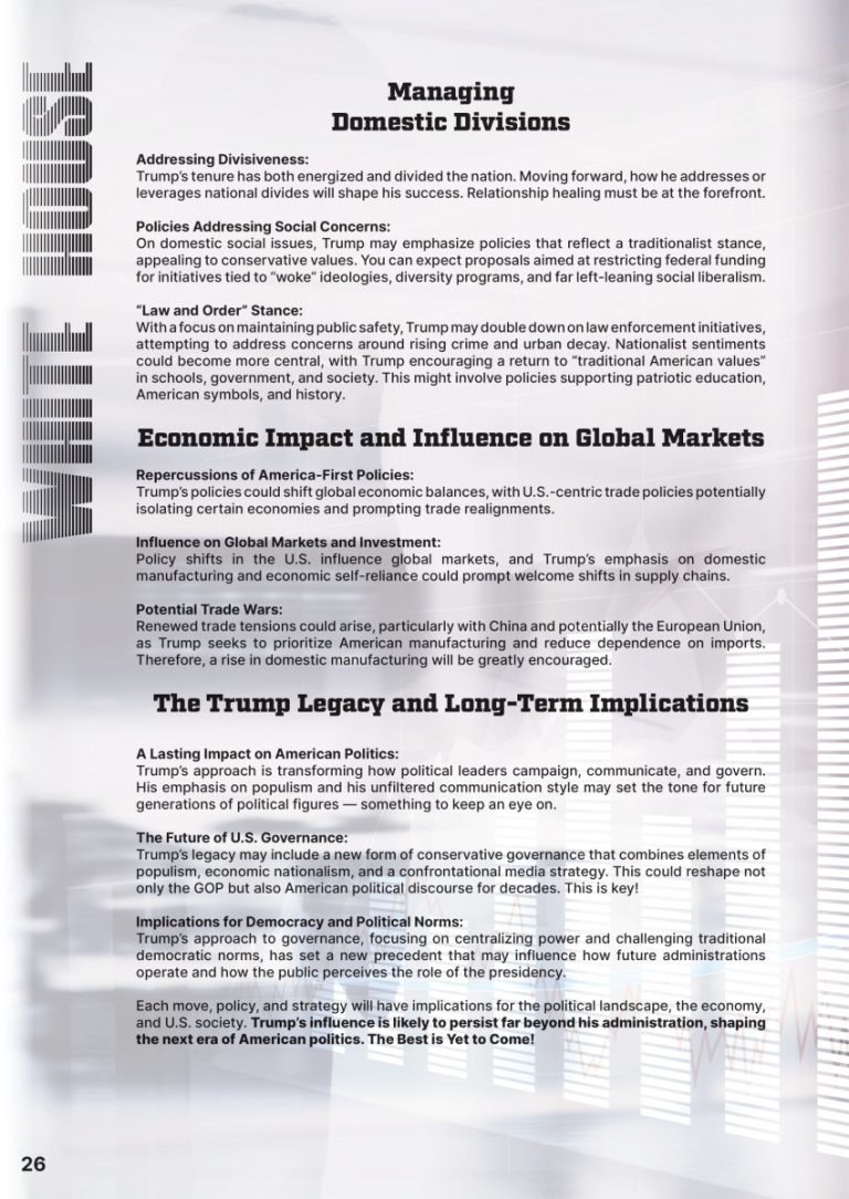 TRUMP WON! Now the path forward | George Magazine