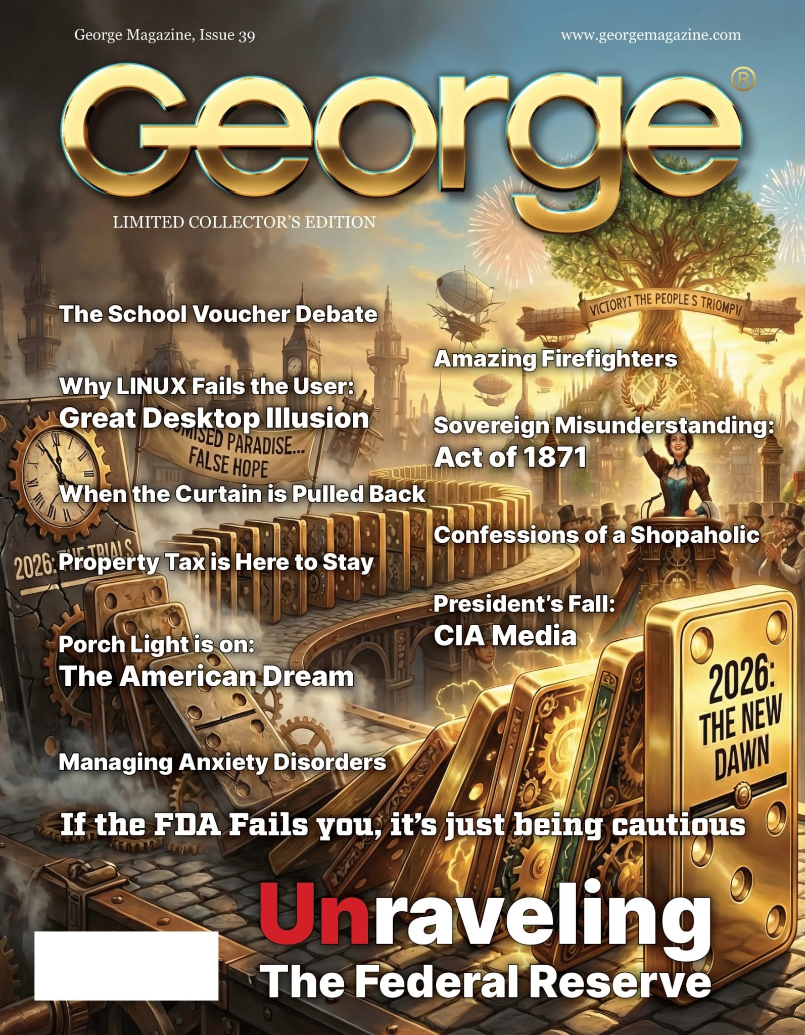 GEORGE Magazine Issue 39 HARDCOVER Collector's Edition